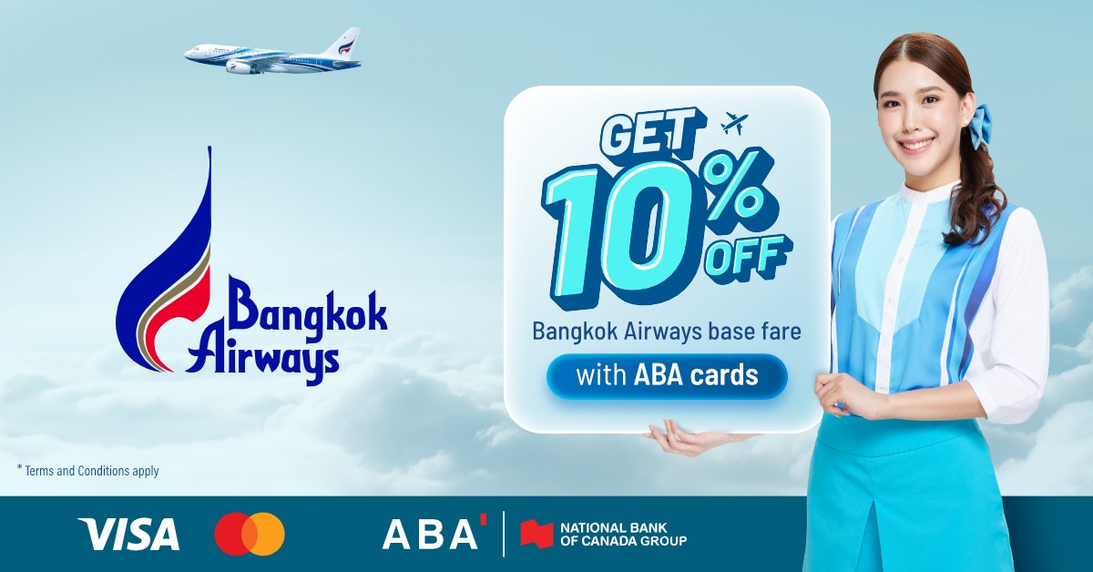 Exclusive Offer for ABA cardholders issued in Cambodia